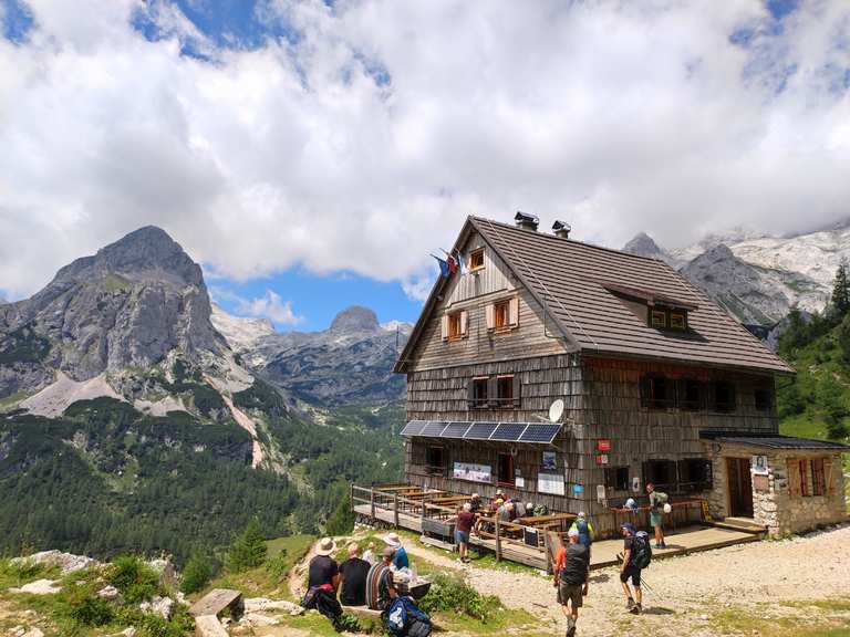 Vodnikov Dom na Velem Polju Mountain Hut Routes for Walking and Hiking ...