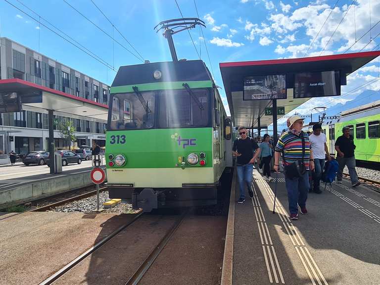 Ligne de train à crémaillère, Aigle jusqu'à Leysin: Wanderungen und ...