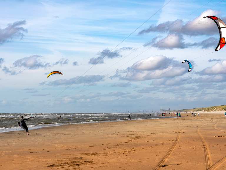 Uitzicht over het strand van Zandvoort : Radtouren und Radwege | komoot