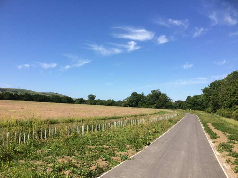 A27 Cycle Path: Firle to Drusillas Roundabout Cycle Routes and Map | Komoot