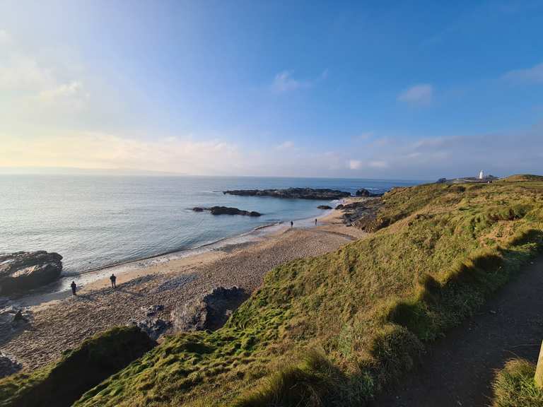 Von Hayle station nach Hell's Mouth über Godrevy Head — Cornwall ...