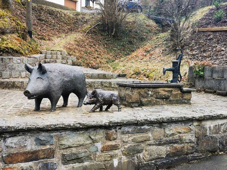 Wild Boar and Dog Sculptures Rest Area – Hiking & Cycling Routes | Komoot