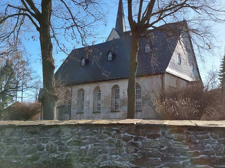 Alte kirche der Kirchengemeinde Altensalz. Hat tagsüber geöffnet, ein ...