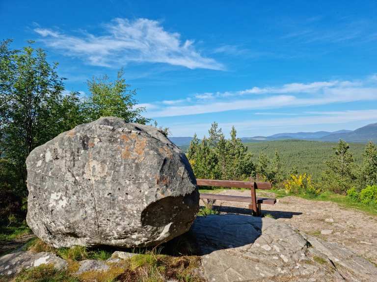 Uath Lochans and Farleitter Crag trail running loop — Cairngorms ...