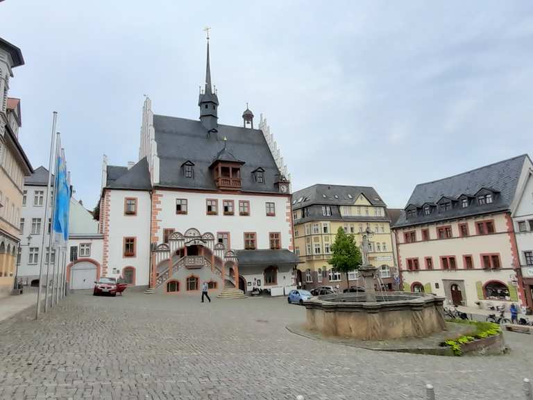 Der Marktplatz in Pößneck : Radtouren und Radwege | komoot