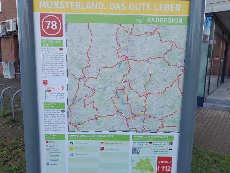Knotenpunkt 78 im Radnetz Münsterland : Radtouren und Radwege | komoot