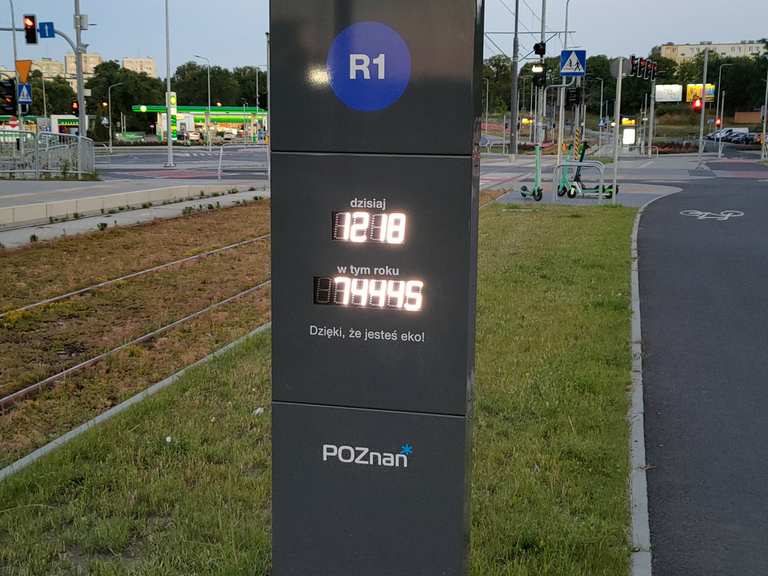 Automatic Cyclist Counter - R1 - Naramowicka / Serbska - Cycle Routes ...