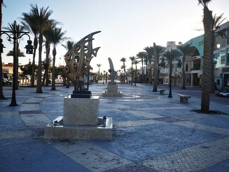Hurghada City Mural – I Love Hurghada Sign loop from Hurghada | run ...