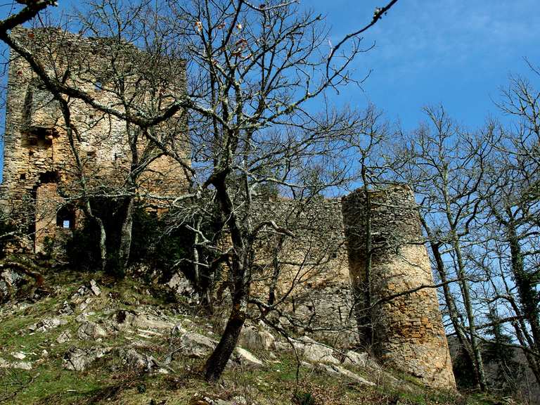 Château de Mirabat et Château de la Garde – boucle depuis Azas – Parc ...