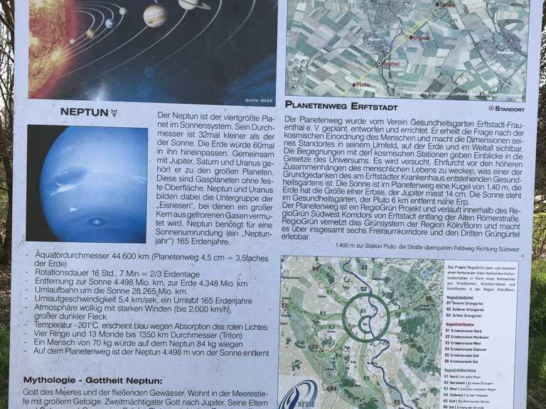 Planetenweg Neptun : Radtouren und Radwege | komoot