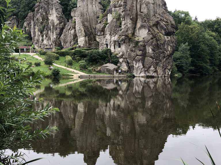 Externsteine – Aussicht auf die Externsteine Runde von Berlebeck ...