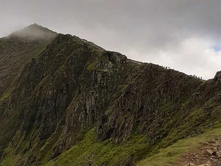 Pyg Track & Miners Track loop to Yr Wyddfa / Snowdon from Pen y Pass ...