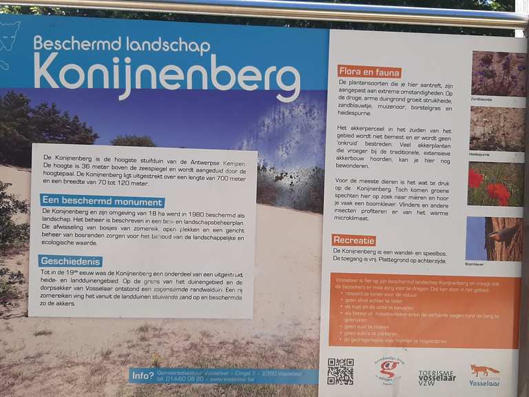 Konijnenberg Vosselaar fietsroutes en kaart | Komoot