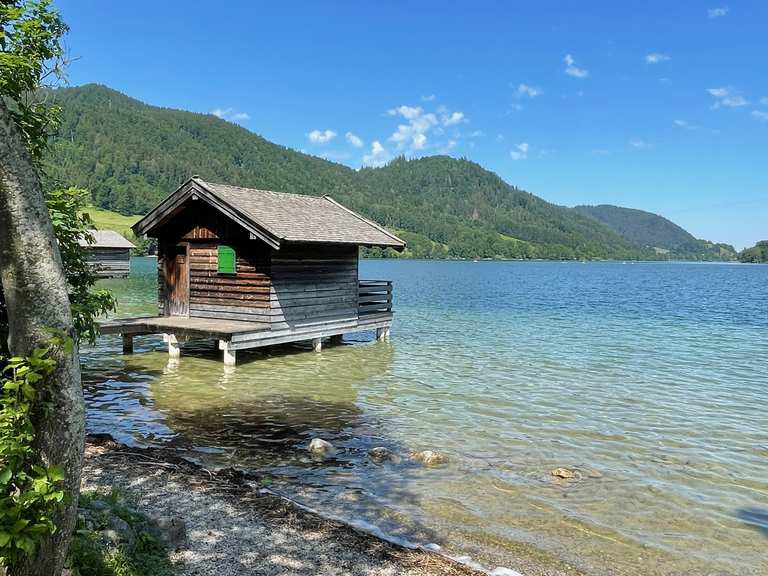 Schliersee – Der Schliersee bei Fischhausen Runde von Schliersee ...