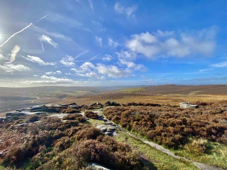 Higger Tor and Carl Walk loop via Burbage Edge — Peak District National ...