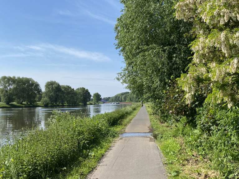 Wasserstraßenkreuz Minden – Radweg entlang der Weser Runde von Minden ...