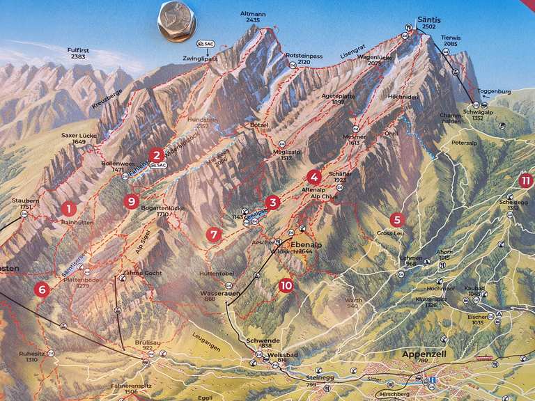 Bergstation Ebenalp: Wanderungen und Rundwege | komoot