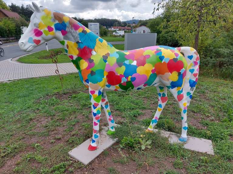 Berggaststätte Moritzberg – View of the Moritzberg loop from Schönberg ...
