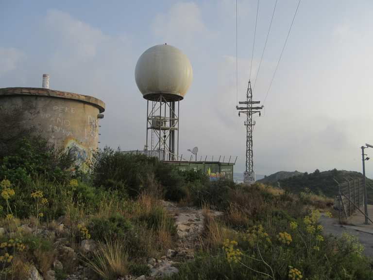 Subida al Radar Meteorológico de Cullera : Radtouren und Radwege | komoot