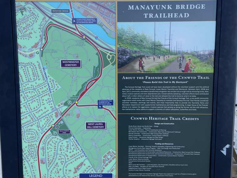 Manayunk Bridge Trailhead – Schuylkill River Trail loop from Cecil B ...