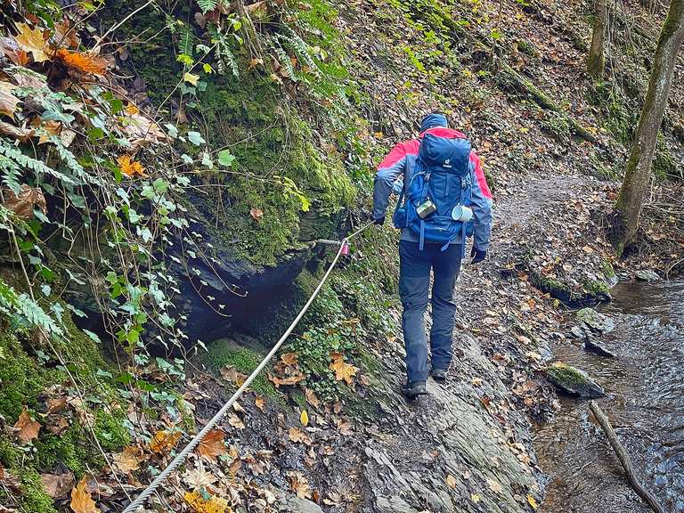 Secured Climbing Section Along the Stream Routes for Walking and Hiking ...
