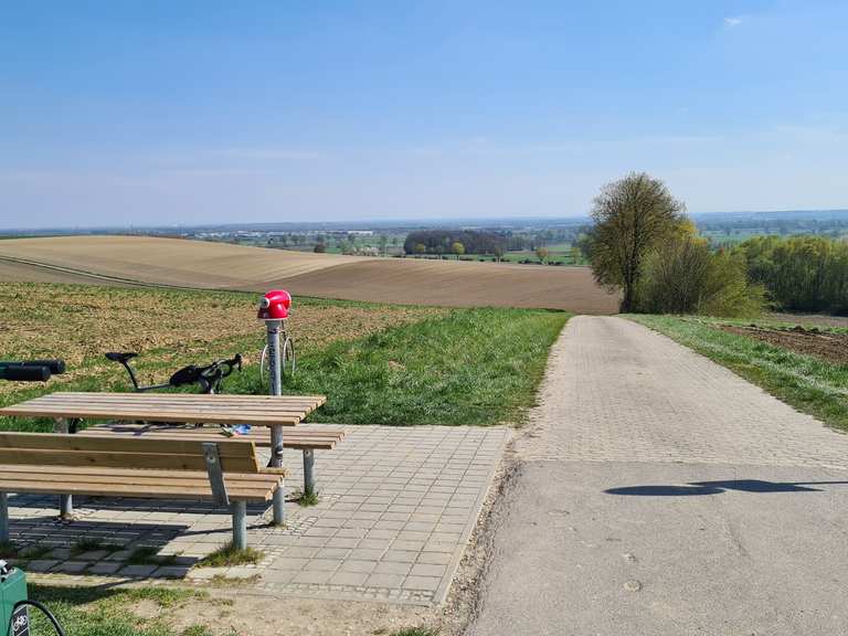 Downhill to Bergkirchen with view of Munich - Road Cycle Routes and Map ...