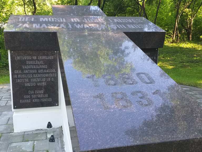 Denkmal für den Aufstand von 1830–1831 in Paneriai: Wanderungen und Rundwege | komoot