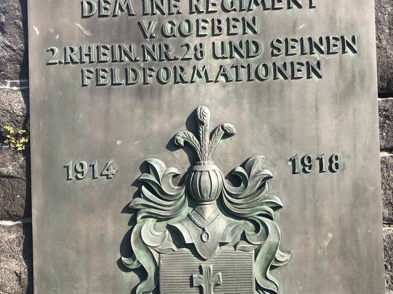 Denkmal für das Inf.-Reg. „von Goeben“ Nr. 28 wandelroutes en hikes ...