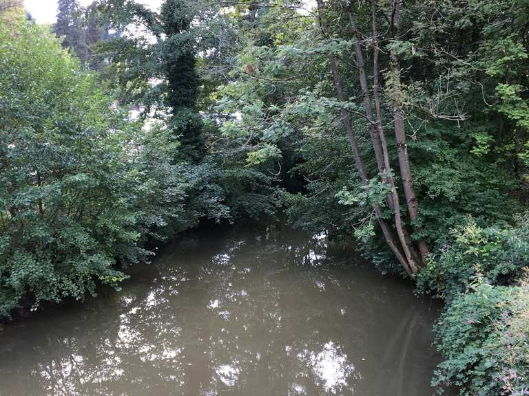 neue Fuß-und Radbrücke über die Elsenz in Bammental - Cycle Routes and ...