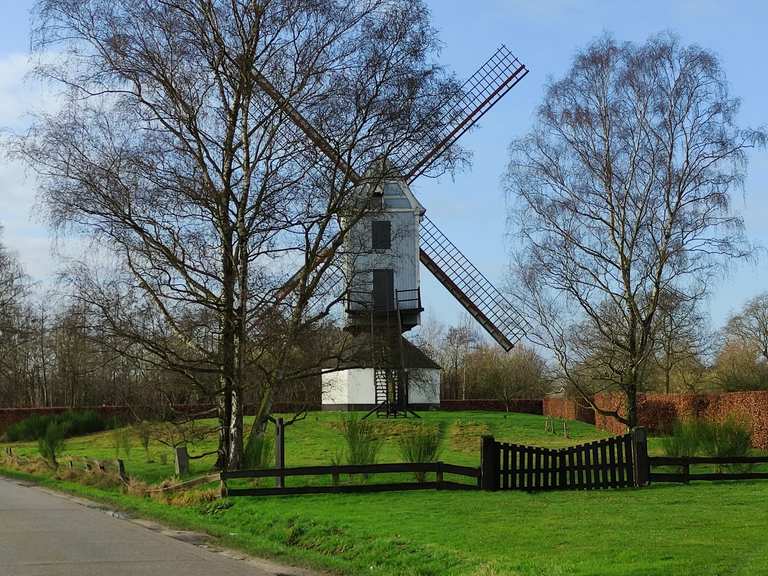 De molen van Bouwel fietsroutes en kaart | Komoot