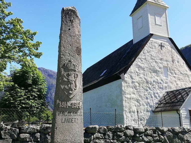 Old Eidfjord Church: Rutas de senderismo y caminatas | Komoot