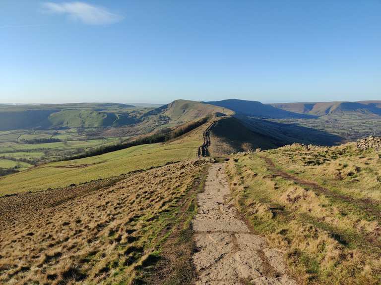 From Mam Tor along The Great Ridge to Castleton loop — Peak District ...