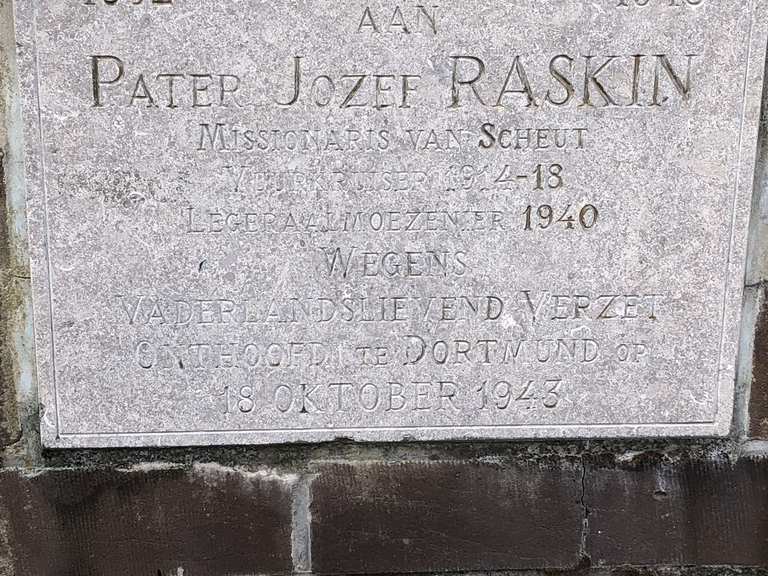 Standbeeld Pater Jozef Raskin: Wanderungen und Rundwege | komoot