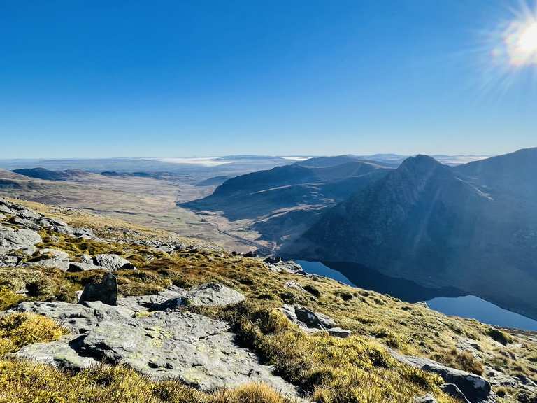 Carnedd Dafydd & Carnedd Llewelyn loop from the Ogwen Valley ...