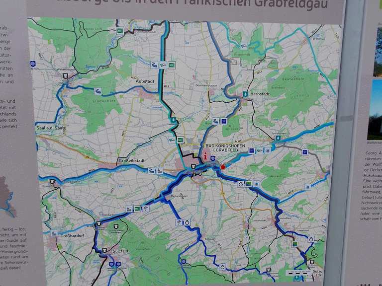 Übersichtskarte Radwege: Wanderungen und Rundwege | komoot