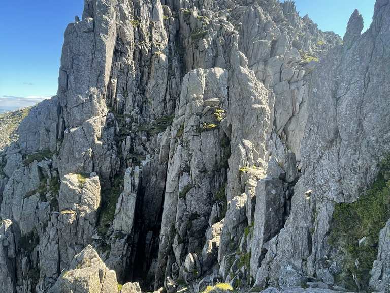 Glyder Fach & Glyder Fawr loop via Bristly Ridge from Ogwen Cottage ...