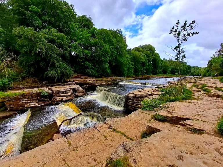 Bolton Castle – Aysgarth Lower Falls loop from Redmire | hike | Komoot