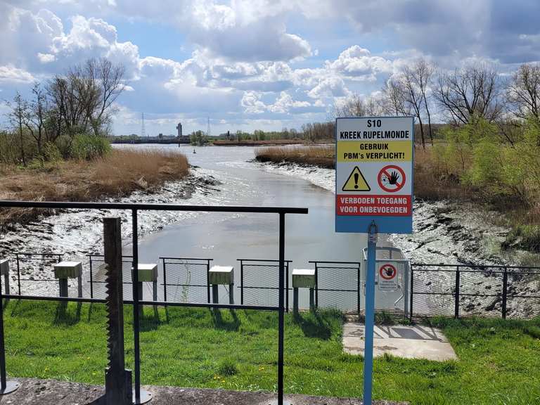 Rupelmondse kreek Historische locatie Dijkbreuk 1715 wandelroutes en ...