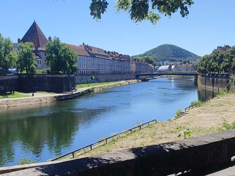 Small loop around the city center of Besançon and the Fort de Chaudanne ...