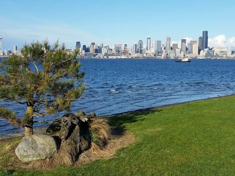 Circuito de Seattle a partir do Gas Works Park via Alki Trail ...