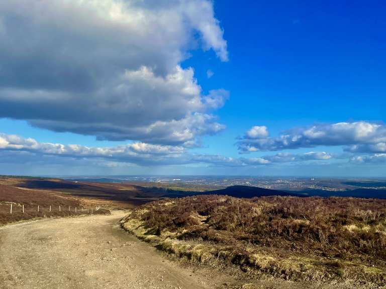 Houndkirk Road, Curbar Edge & Longshaw Estate loop from Ringinglow Road ...
