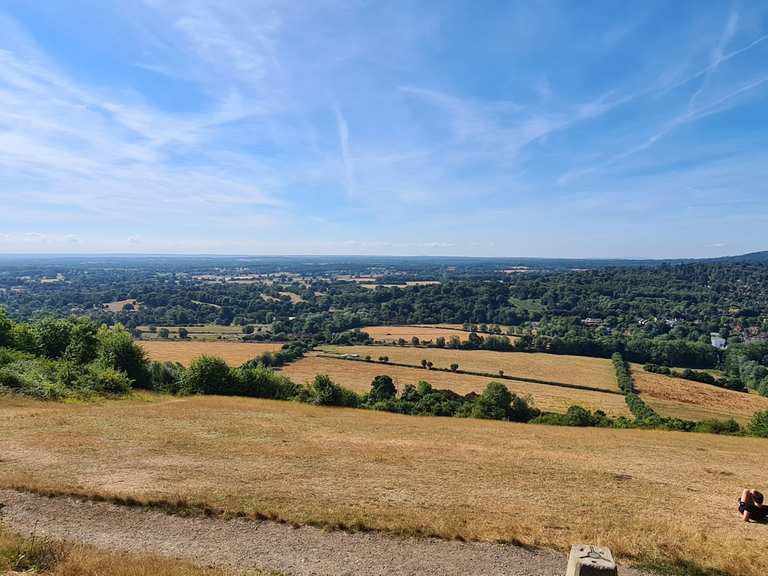 View from Box Hill - Cycle Routes and Map | Komoot