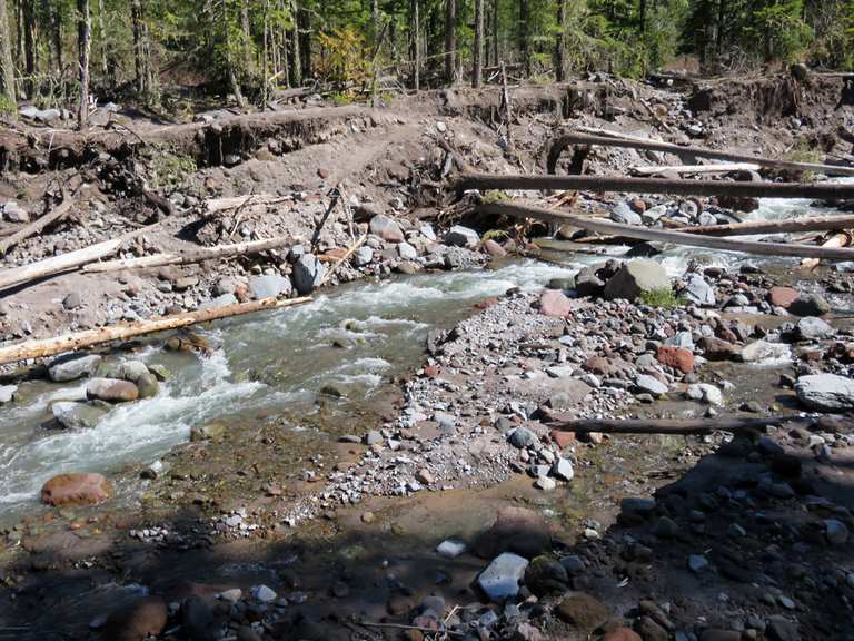 Ramona Falls Trail loop via Pacific Crest Trail - Mount Hood National ...