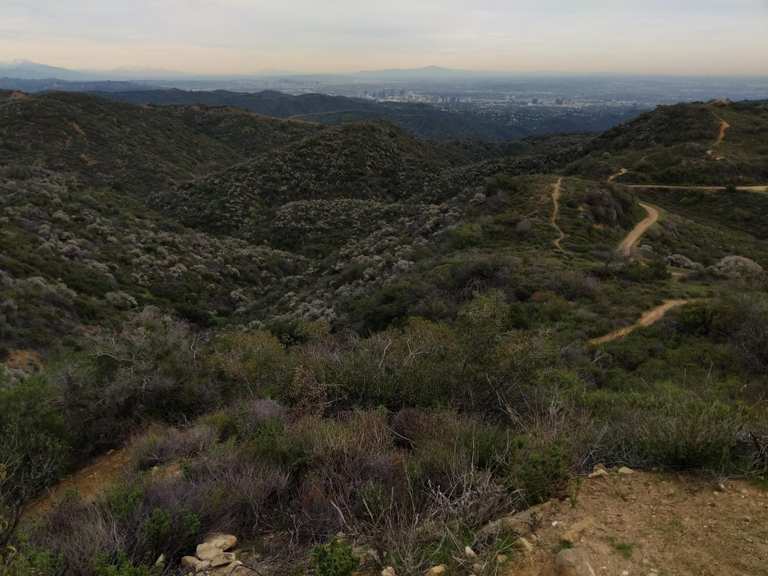 Temescal y Goat Peaks a través de la Rogers Road (Backbone) y High ...