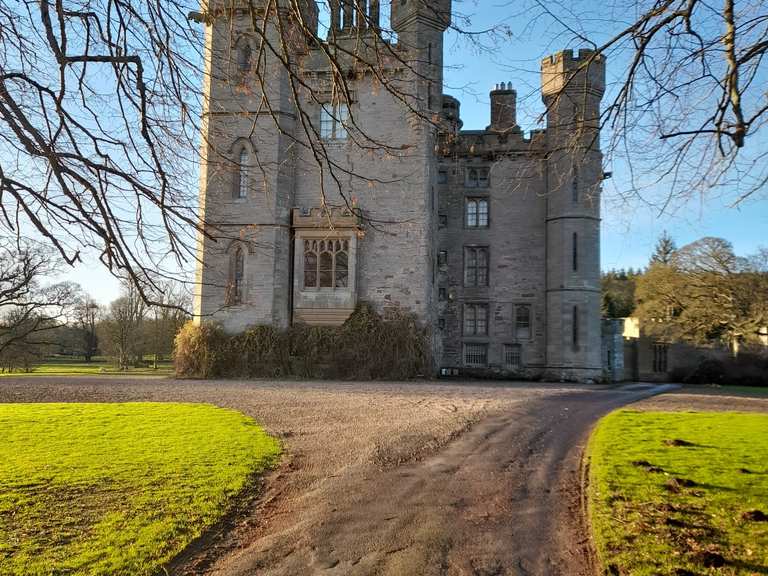Dun Law, lac Hen Poo et boucle du château de Duns depuis Duns ...