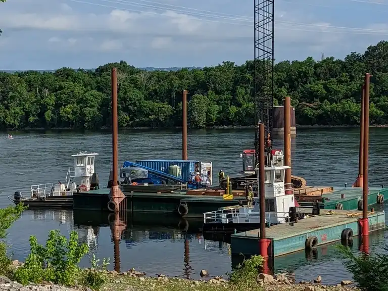 Blick auf die Tennessee River Railroad Bridge - Chattanooga, Hamilton ...