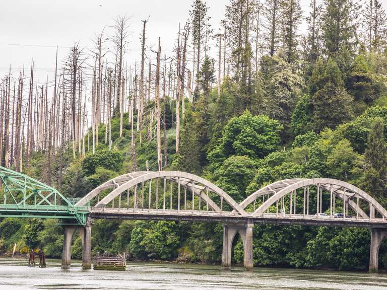 Siuslaw River Bridge para Umpqua River Bridge – Oregon Coast Scenic ...