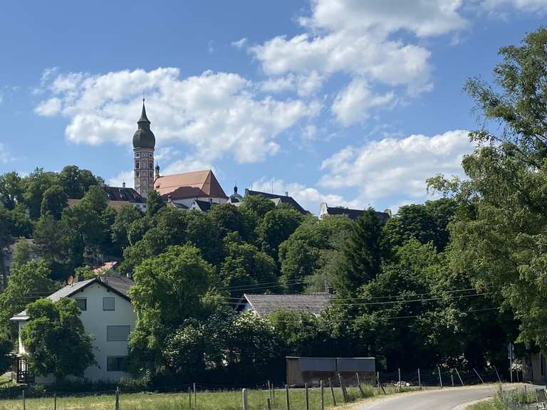 Blick auf Kloster Andechs - Cycle Routes and Map | Komoot