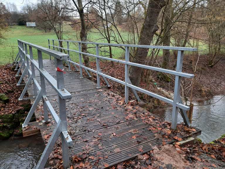 Neue Brücke über den Kirbach: Wanderungen und Rundwege | komoot