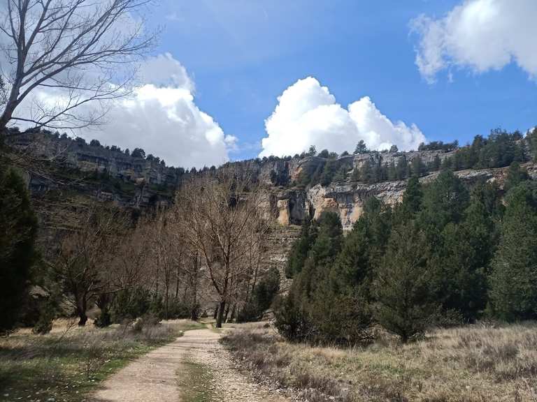 Cañón del río Lobos y Puente de los Siete Ojos desde parking Cueva Fría ...